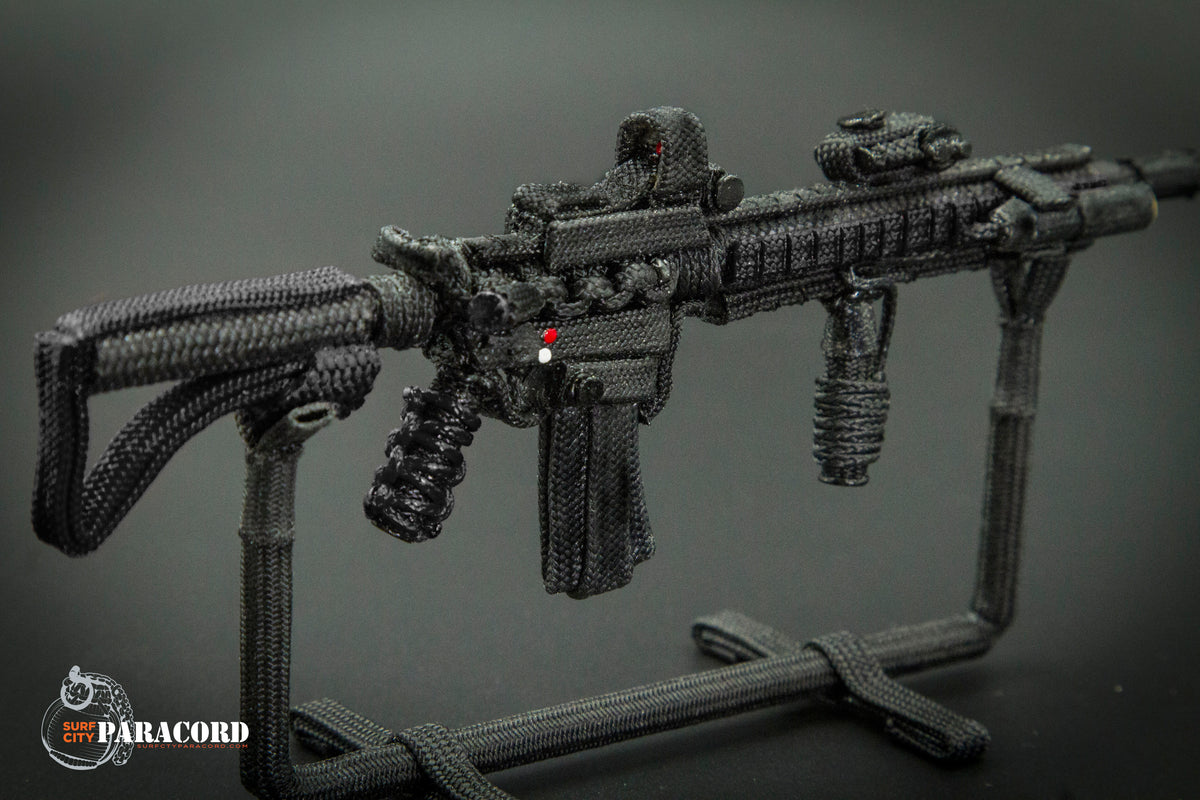 Paracord AR-15 Replica Hi Detail Version (Black) – Surf City Paracord, Inc.